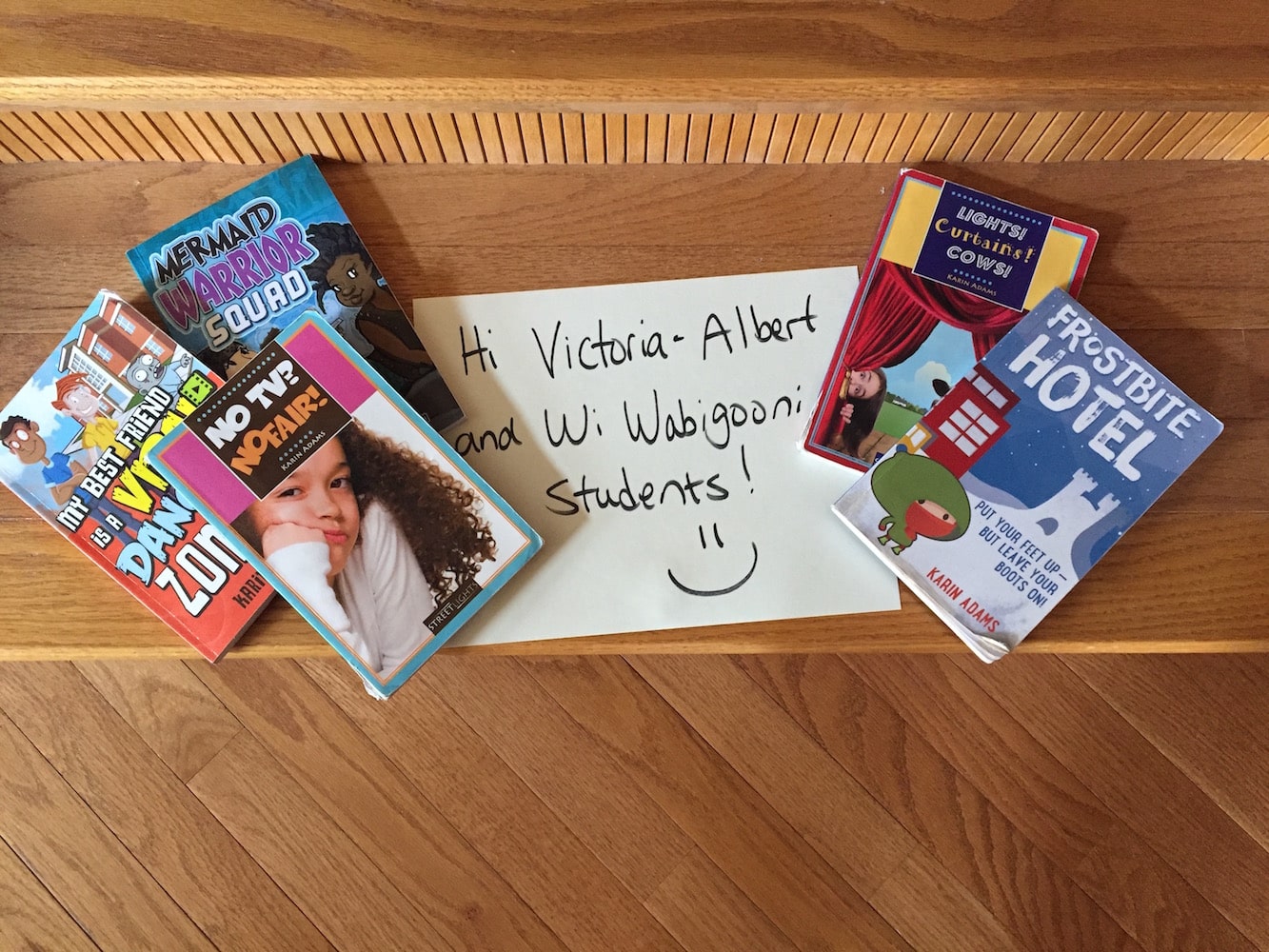 Hello Victoria-Albert and Wi Wabigooni Students! - Karin Adams