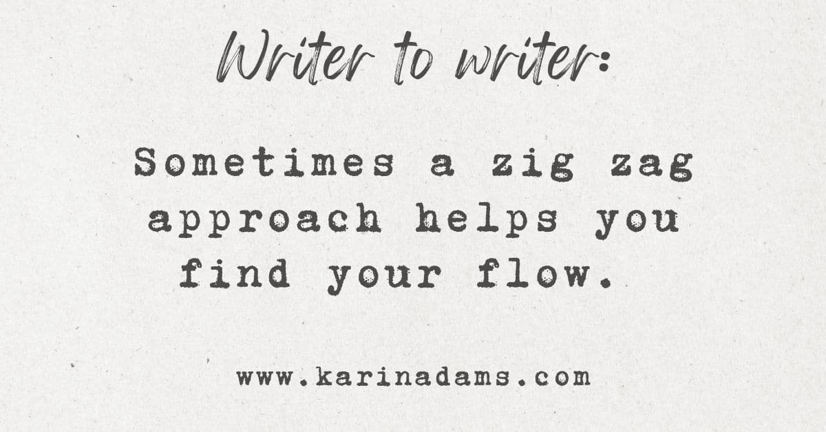 Go ahead and jump around in a draft! - Karin Adams